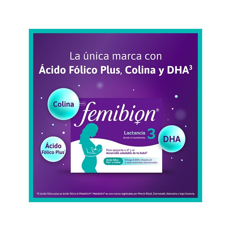 Femibion 3 Lactancia, Ácido Fólico Plus