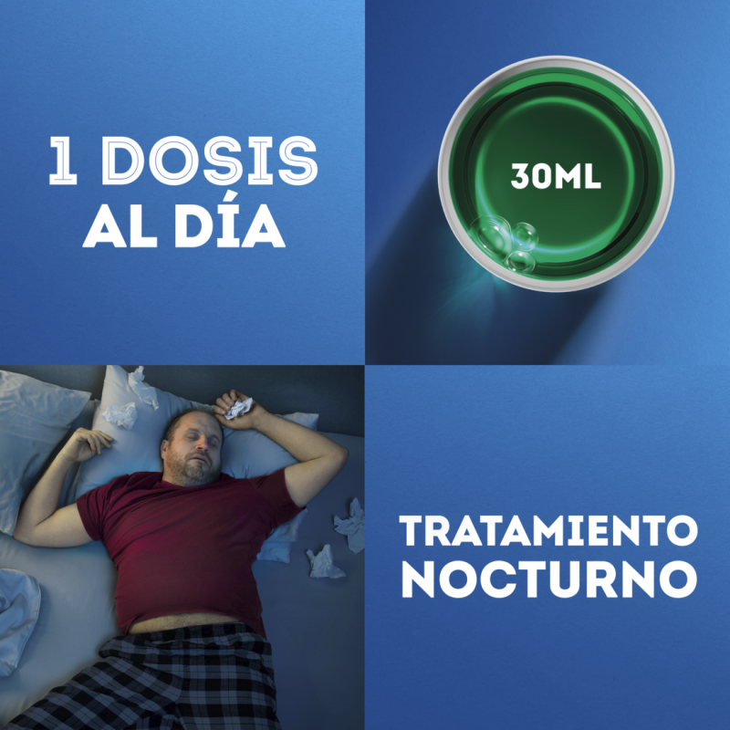 Ilvigrip Noche Jarabe, Alivio de la Tos Seca, Congestión Nasal, Fiebre ...